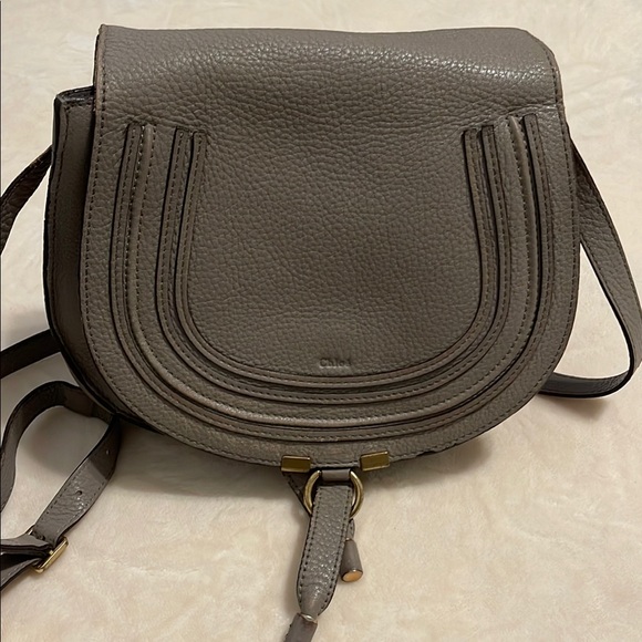 Chloe | Bags | Chloe Gray Crossbody Bag With Horseshoe Design | Poshmark